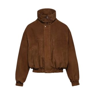 Magda Butrym Leather 29 Jacket - Femme - Vestes - Brun - Taille: 36 FR
