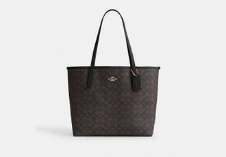 Coach City Tote aus Signature-Canvas