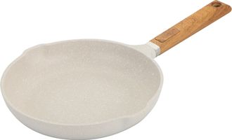 Bergner Bratpfanne &Oslash; 28 x 5,5 cm aus Aluminiumguss, MARBLE+ Antihaftbeschichtung, frei von PFOA, geeignet f&uuml;r alle Herdarten von Naturally Bergner
