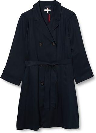 Tommy Hilfiger Manteau Femme Trench-Coat, Bleu (Desert Sky), 54