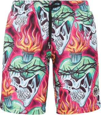Philipp Plein Herren, Bademode, Mehrfarbig, 2XLGr&ouml;&szlig;e