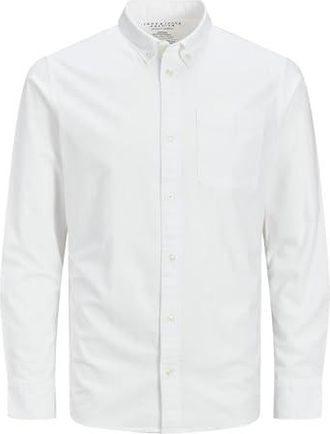 Jack & Jones Jack & Jones Homme Jprblubrook Oxford T-shirt L/S Noos Chemise, Blanc., XXL EU