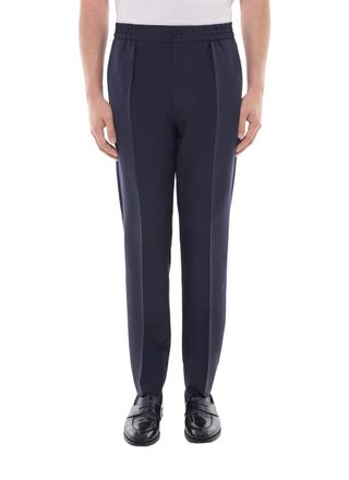Fursac Pantalon &eacute;lastiqu&eacute; en flanelle de laine - Taille XL - Homme