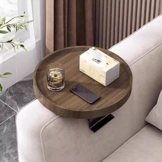 Generic Sideboard, gebrauchsfertiger Sofa-Armlehnen-Tisch, 5,5-15 cm verstellbare Klemme, Glatte Sto&szlig;schutzkanten, vielseitiger Kleiner Beistelltisch for Wohn