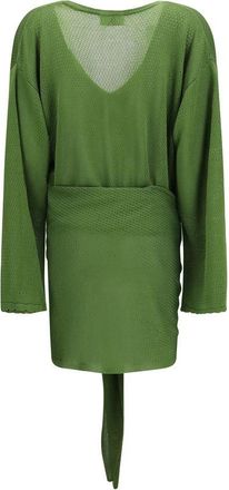 The Attico Womens Bicolor Viscose Casual Dress