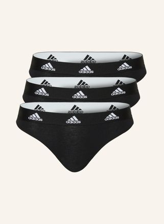 adidas 3er-Pack Strings schwarz