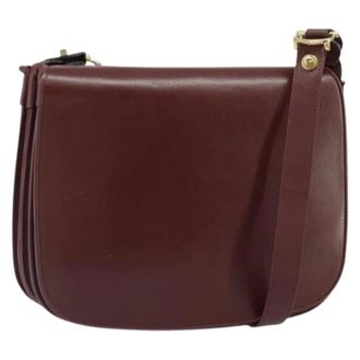 Cartier Sac bandouli&egrave;re en cuir Pre-owned - Femme - Pre-owned - Rouge - Taille: ONE Size