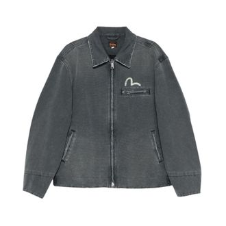 Evisu Veste en jean - Homme - Vestes - Gris - Taille: XL