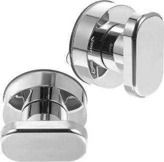 BESPORTBLE 2 St&uuml;ck Saugnapf T&uuml;rgriffe Klein aus Silbernem Kunststoff Selbstklebend ohne Bohren f&uuml;r Glast&uuml;ren Schr&auml;nke Wc Deckel und K&uuml;hlschrank Rutschfester Grif