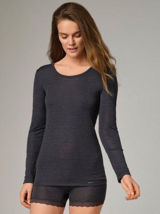Comazo Langarmshirt aus Merinowolle und Seide