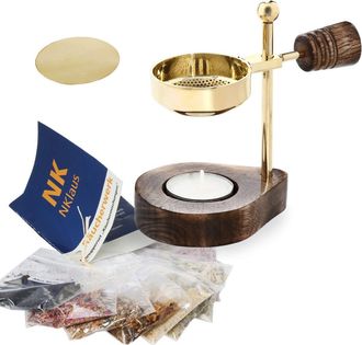 NKlaus Starterpaket R&auml;ucherst&ouml;vchen Set 13tlg. mit R&auml;uchermischungen Weihrauch Kr&auml;uter 40604