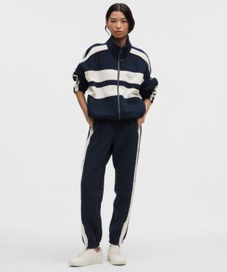 lululemon Womens Steady State Classic-Fit Jogger Stripe - Gr&ouml;&szlig;e 2XS in True Navy/Light Ivory/Black