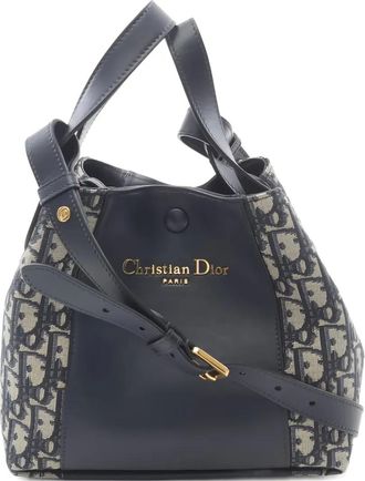 Dior sac seau Oblique (années 2020) - Bleu