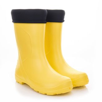 Lemigo Damen Sehr Leichte Regenstiefel aus EVA-Schaumstoff mit Futter DAKOTA 36-42 EU/Gelb, 42