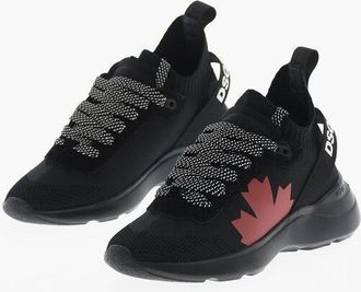 Dsquared2 Technical Fabric Low-Top Sneakers FLY with Contrast Details size 36