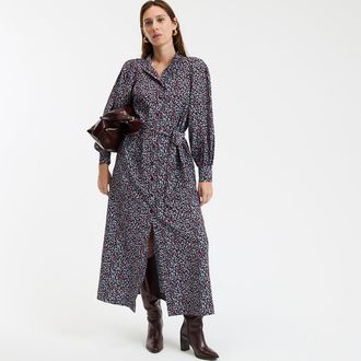 La Redoute Collections Robe &Eacute;vas&eacute;e Longue Manches Longues
