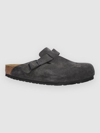 Birkenstock Boston Suede Leather Sandales gris