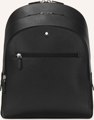 Montblanc Saffiano-Rucksack Sartorial Medium Mit Laptop-Fach schwarz