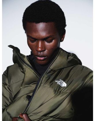 The North Face NSE veste &agrave; capuche avec masque kaki-Vert