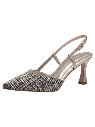 Tamaris Damen Sling Textil Vegan Stilettoabsatz; Black/schwarz; 40