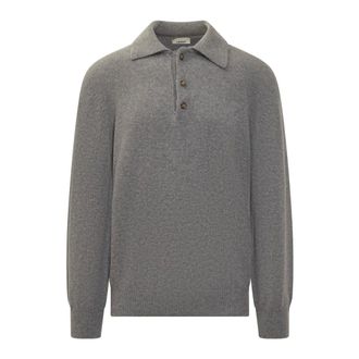 A Paper Kid Homme, Pulls, Gris, Taille: XL Polo &agrave; manches longues en maille