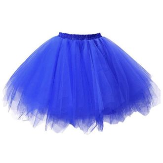 Generic Damen Karneval Kost&uuml;m T&uuml;llrock 50er Rockabilly Petticoat Tutu Unterrock Rock Kurz Ballett Tanzkleid Ballkleid Abendkleid Gelegenheit Zubeh&ouml;r