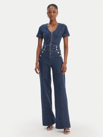 Guess Jumpsuit W6RD94 D0911 Dunkelblau Wide Leg