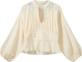 Sofie Schnoor Femme, Blouses et Chemises, Beige, Taille: 38 FR Blouse