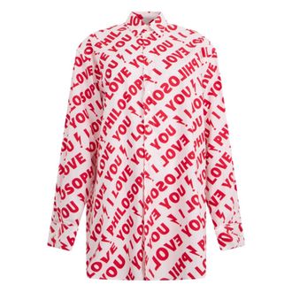 Philosophy di Lorenzo Serafini Langarmshirt - - Blouses & Shirts - Damen - Rot - XS