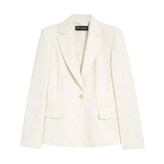 Pennyblack Femme, Vestes, Blanc, Taille: 36 FR Avvitato Monopetto Bi-Stretch Blazer