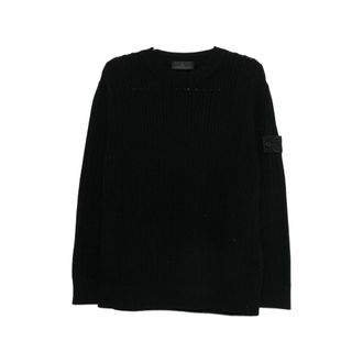 Stone Island Ribbed Logo-patch Sweater