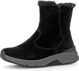 Gabor Damen Plateaustiefeletten, Frauen Stiefeletten,Warmfutter,plateauabsatz,warm,gef&uuml;ttert,Winter,Boots,Stiefel,schwarz (Webl.),42 EU / 8 UK