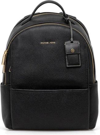 Michael Kors Femme, Sacs, Noir, Taille: ONE Size Sable Medium Pebbled Leather Backpack