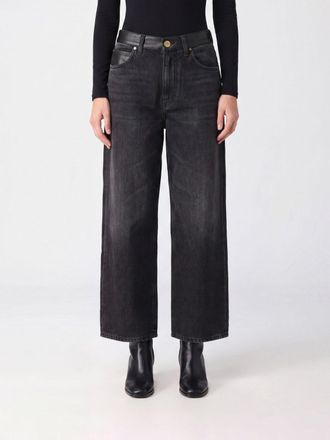 Pinko Jean large Estelle &agrave; taille mi-haute en denim de coton
