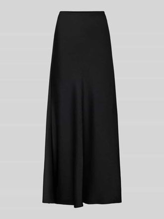 Neo Noir Maxirock aus Satin mit elastischem Bund Modell Vicky