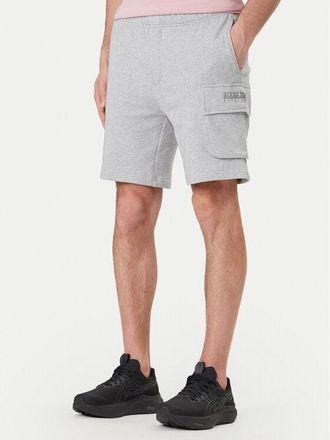 Napapijri Sportshorts N-Box Logo NP0A4I59 Grau Relaxed Fit