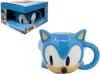 Cartoon Sonic 3D Keramiktasse Mug 355ml dreidimensionale Charakter Fr&uuml;hst&uuml;cksschale f&uuml;r Kinder Sammlerst&uuml;ck