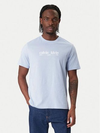 Calvin Klein Jeans T-Shirt NYC Graphic LV14RE831G Violett Regular Fit