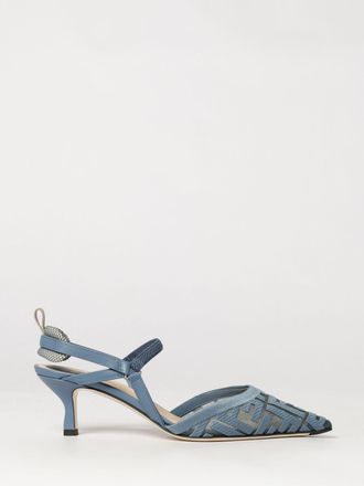 Fendi Escarpins slingback Colibr&igrave; Lite en maille &agrave; monogramme FF et talon moyen