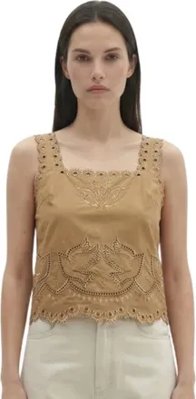 BERENICE Femme, Tops, Beige, Taille: 40 FR Top Crista