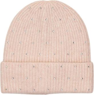 Only Only, Femme, Accessoires, Rose, Taille: ONE Size Bonnet en Maille M&eacute;lange de Laine