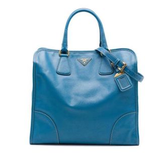 Prada Pre-owned Sac Saffiano - Femme - Pre-owned - Bleu - Taille: ONE Size