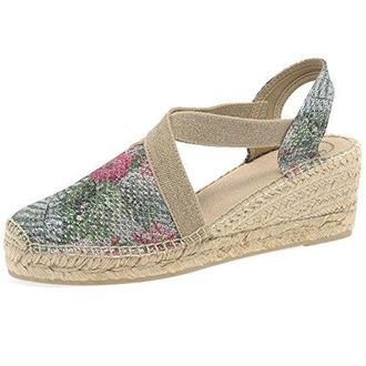 Toni Pons Espadrilles De Womens Triton 39 EU Multi (Silver Floral)