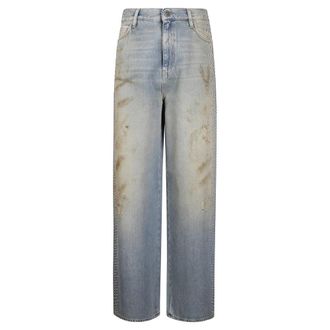 Golden Goose Denim Boyfriend Wash Studs On Side - - Jeans - Damen - Blau - W27