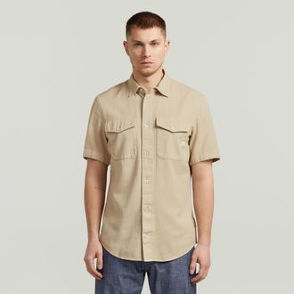 G-Star Marine Slim Hemd - Beige - Herren