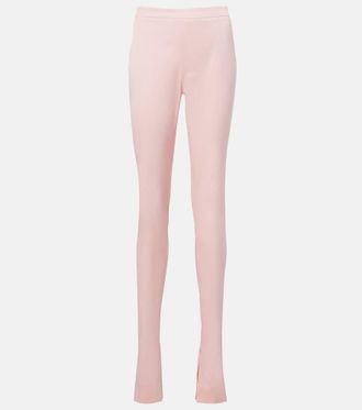 Gucci Legging en soie m&eacute;lang&eacute;e