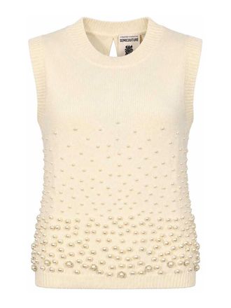 Semicouture Gilet - Cr&egrave;me
