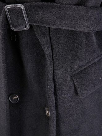 Tagliatore Double-Breasted Wool Coat - Charcoal