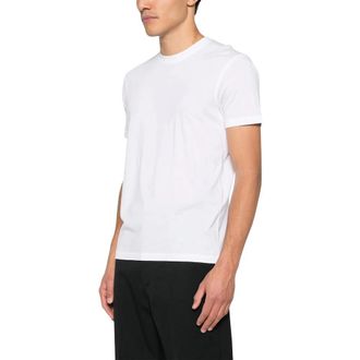 Tom Ford Lyocell Baumwoll T-Shirt mit Rundhalsausschnitt - - Tops - Herren - Wei&szlig; - XL