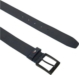 Tommy Hilfiger Cow Full Grain Leather Belt - Black
